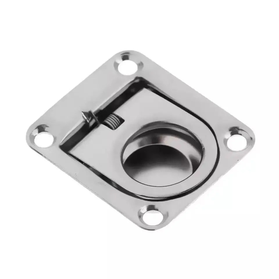 Boat Recessed Hatch Spring Loaded Pull Handle | Stainless Steel Deck ...