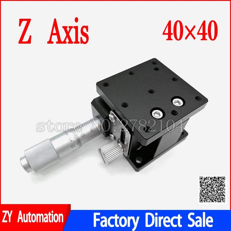 Z Axis 40x40mm Displacement Lift Stage – Manual Fine Tuning Platform ...