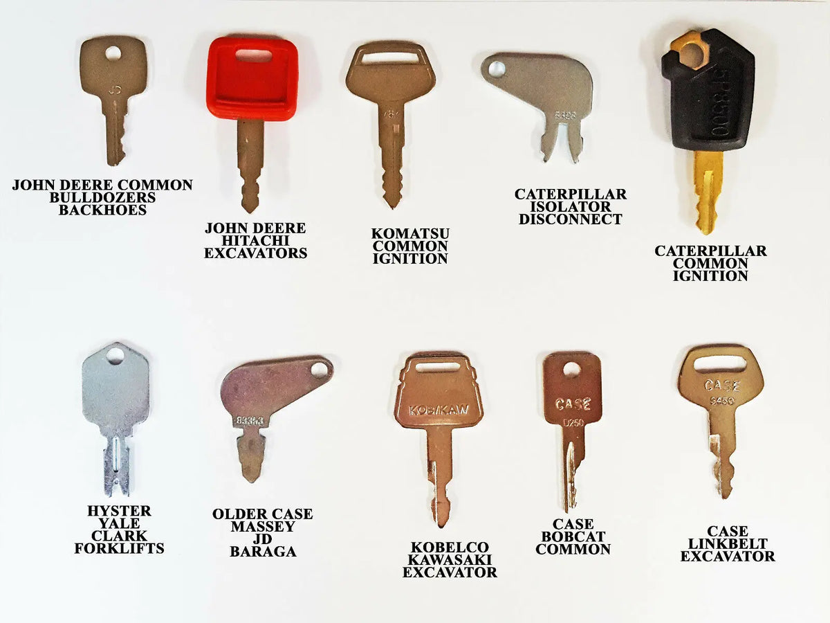23 Keys Heavy Equipment Construction Ignition Key Set for BOBCAT ...