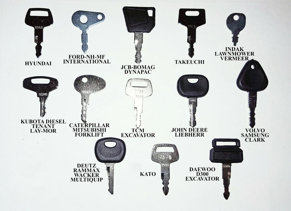 23 Keys Heavy Equipment Construction Ignition Key Set for BOBCAT ...