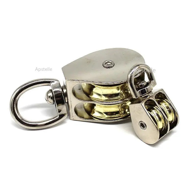 Metal Pulley Zinc Alloy Fixed Pulley Crown Block and Pulley Block Mini ...