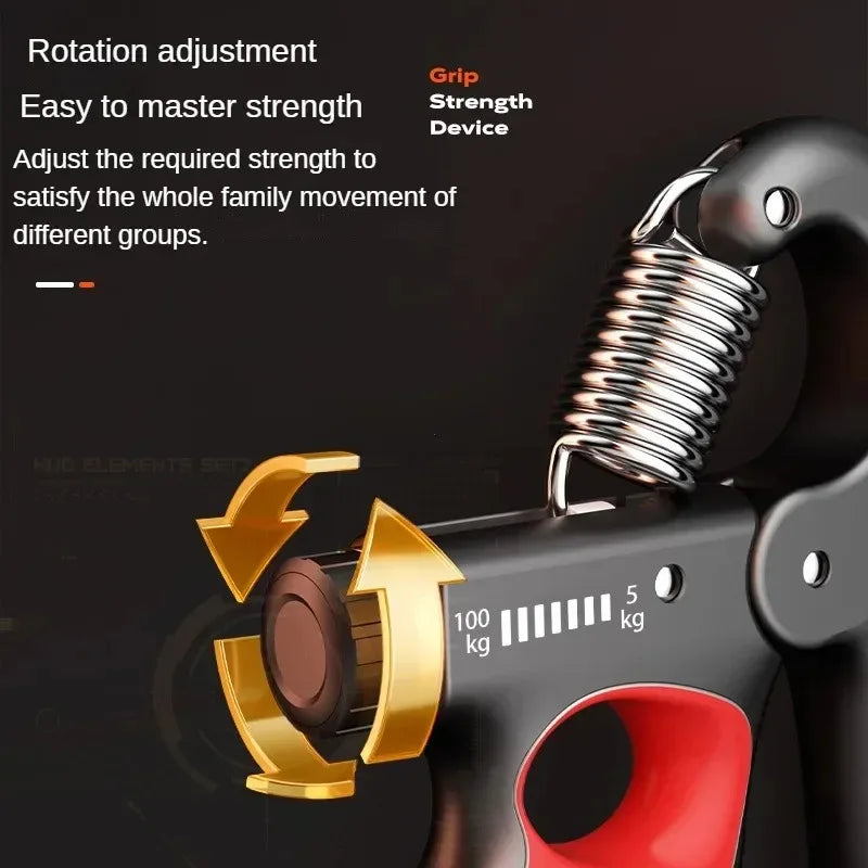 5-100KG Hand Gripper | Adjustable Dynamometer Hand Strengthener for ...