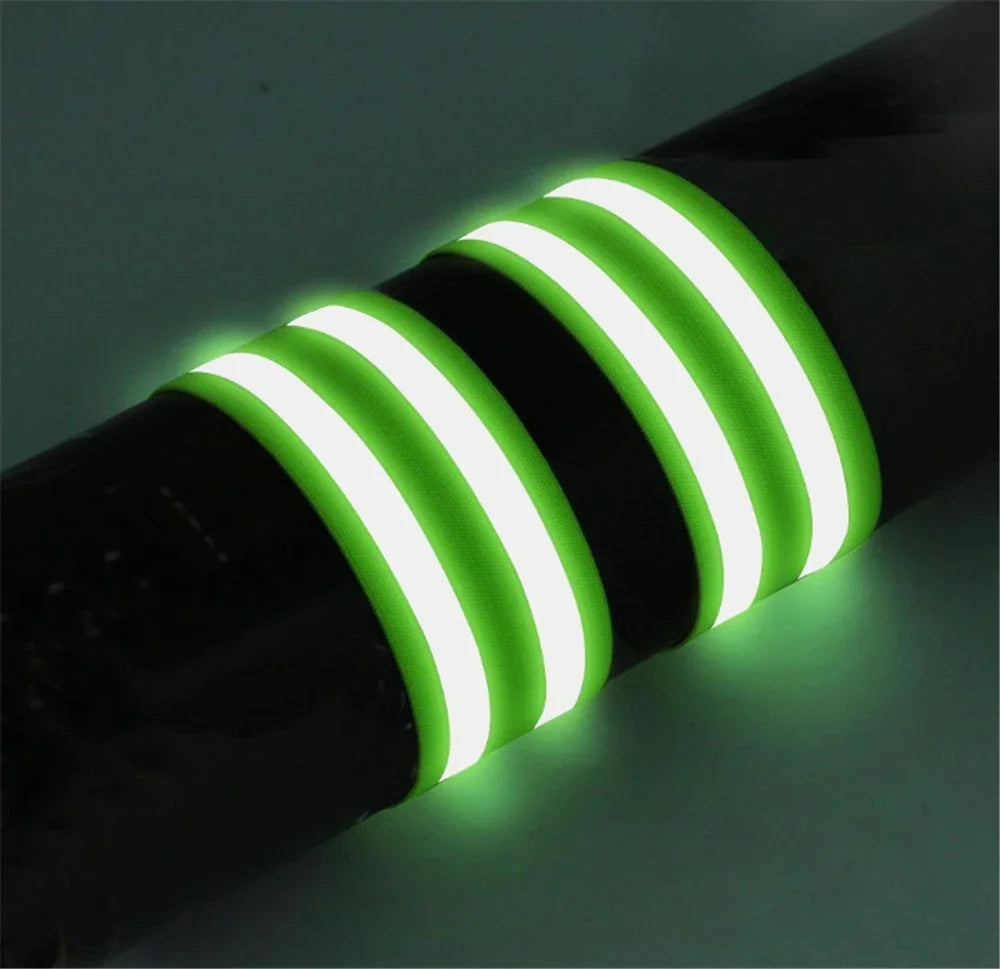 High-Visibility Reflective Bands for Night Walking & Cycling | Safety ...