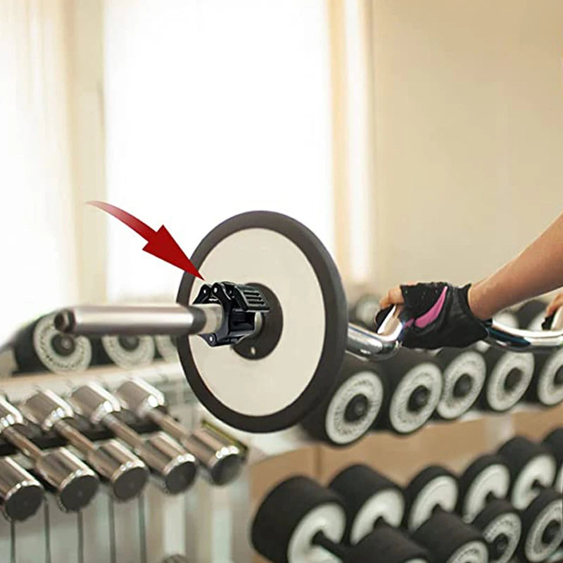 2PCS Barbell Locks for 25mm, 28mm, 30mm, 50mm Bars | Weightlifting ...