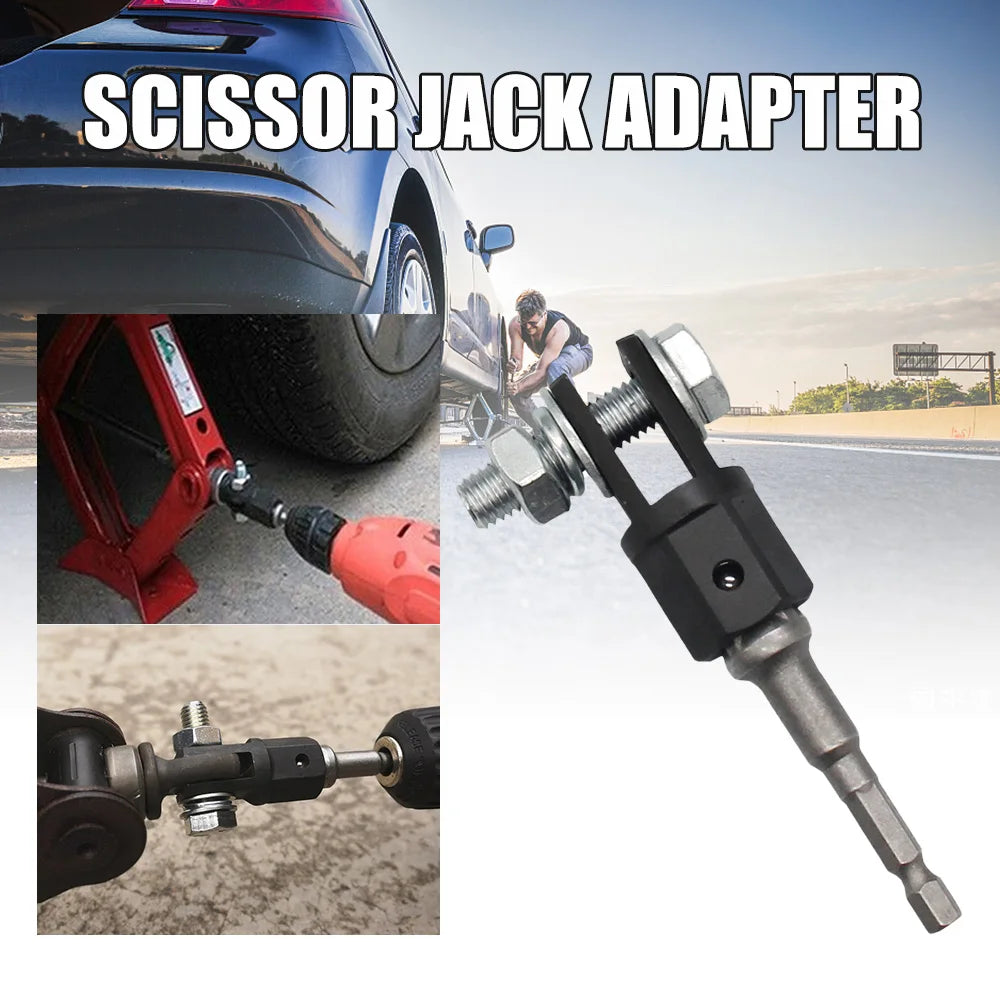 Universal 1/2 Inch Chrome Vanadium Steel Scissor Socket Jack Car Tool ...