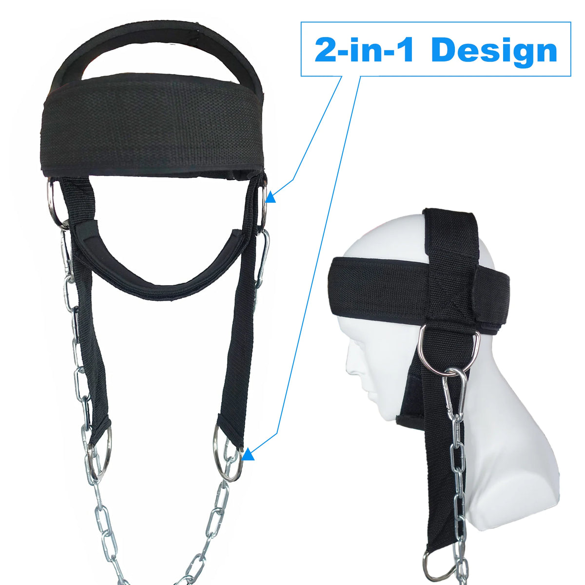Head Neck Lifting Strap with Chain - Adjustable Harness for ...