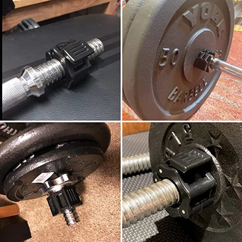 2PCS Barbell Locks for 25mm, 28mm, 30mm, 50mm Bars | Weightlifting ...
