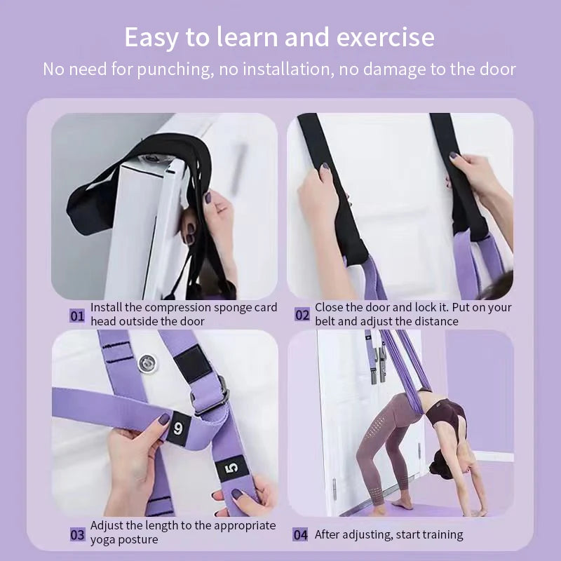 Adjustable Aerial Yoga Strap | Hammock Swing Stretching Strap – Lifteze