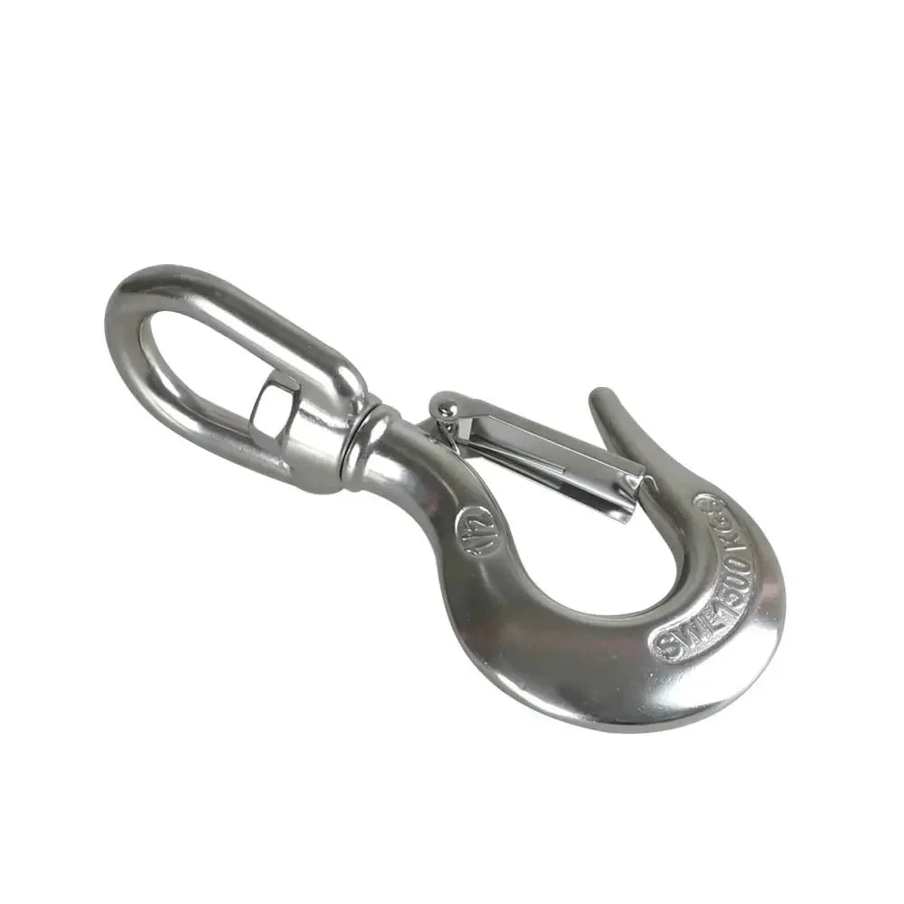 Marine 304 Stainless Steel Lifting Chain Hoist | Eye Swivel Snap Hook 0 ...